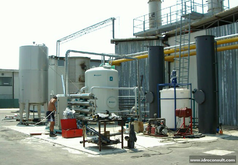 Trattamento acque di falda contenenti ferro, manganese, ammoniaca ...