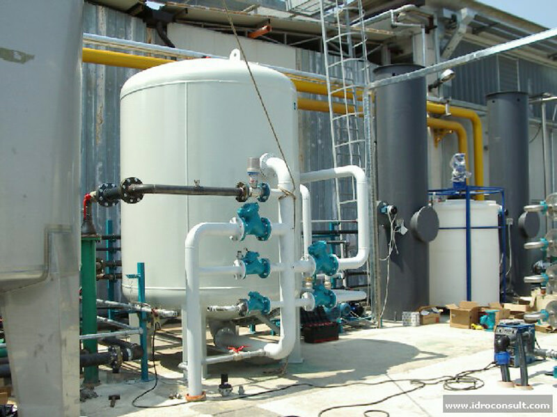 Trattamento acque di falda contenenti ferro, manganese, ammoniaca ...